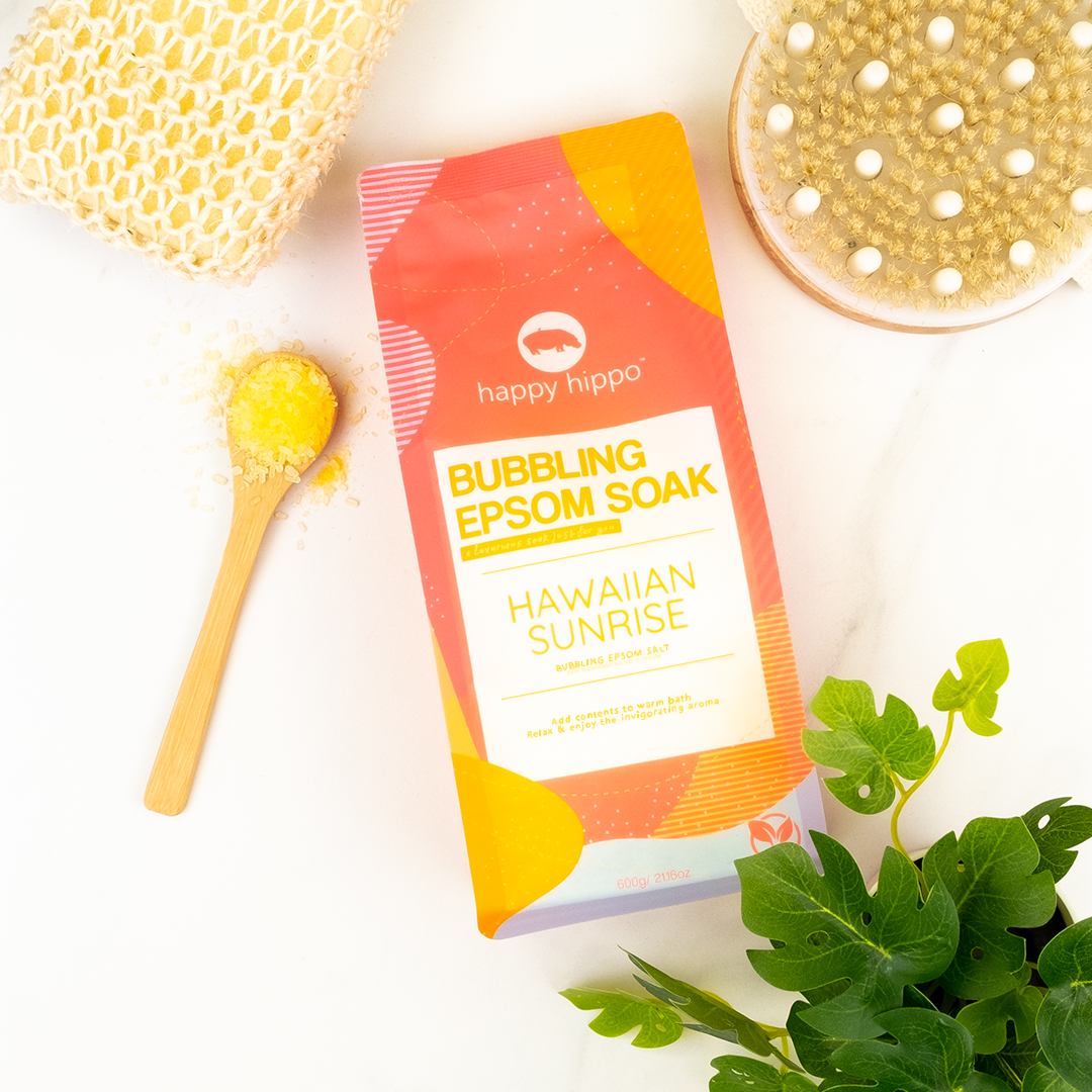 Hawaiian Sunrise - Bubbling Epsom Soak – Happy Hippo Bath Co